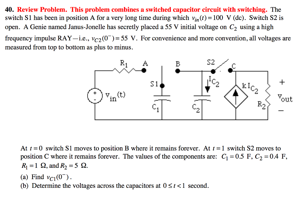 Capacitor Circuit Problems