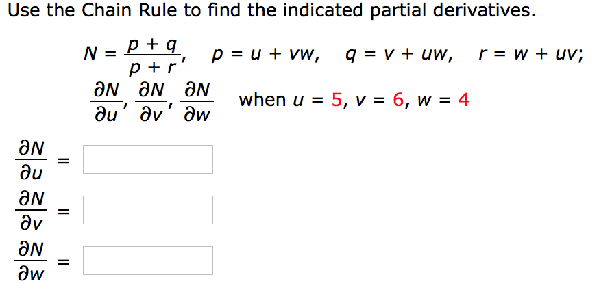 Solved Use the Chain Rule to find the indicated partial | Chegg.com