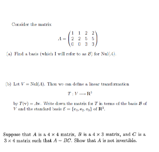 Solved 11. Suppose that T is a linear transformation with | Chegg.com