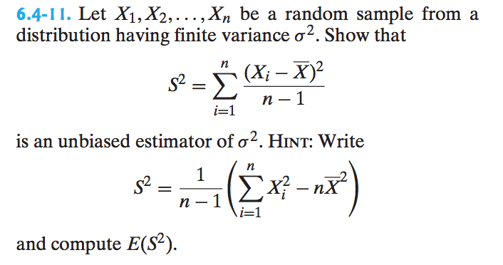 Solved 6.4-11. Let X1,X2,....Xn be a random sample from a | Chegg.com