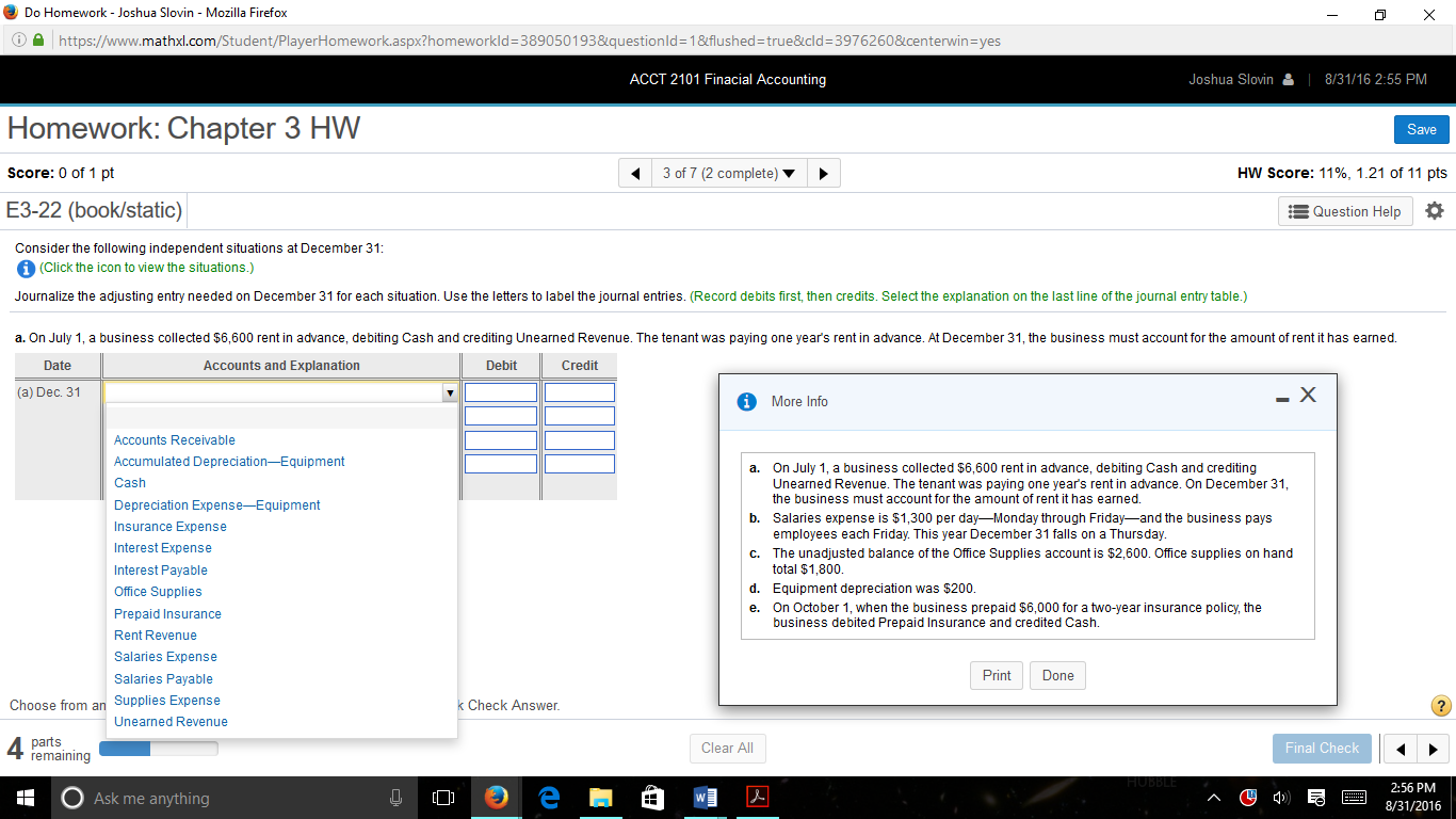 Solved e Do Homework Joshua Slovin Mozilla Firefox | Chegg.com