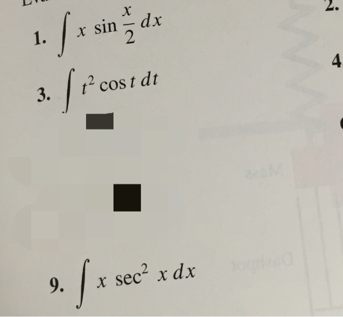 Solved Integration by Parts Evaluate the integrals in | Chegg.com