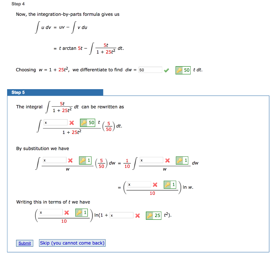 Solved Evaluate the integral. arctan t dt Step 1 o use the | Chegg.com
