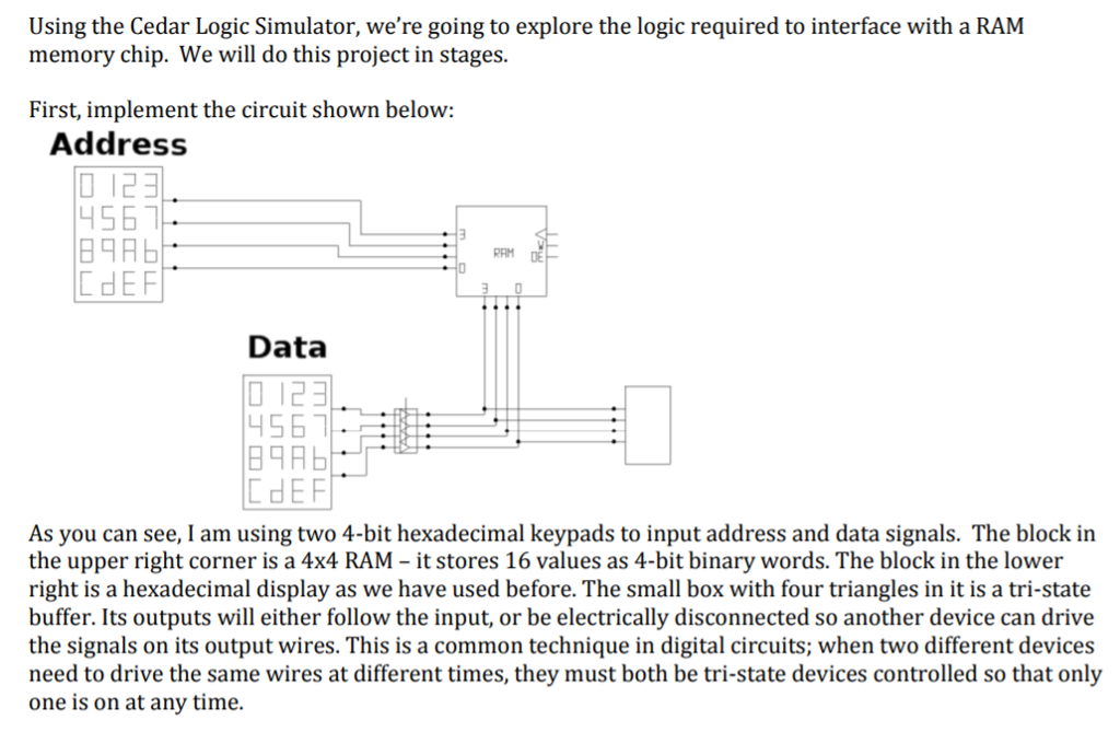 Solved Using the Cedar Logic Simulator, we're going to | Chegg.com