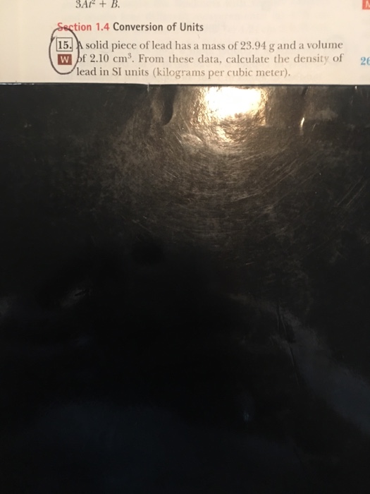 Solved A solid piece of lead has a mass of 23.94 g and a | Chegg.com