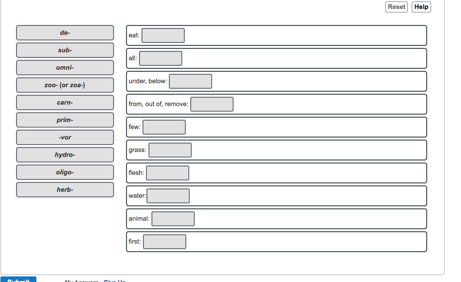 Solved 1)Can you match these prefixes, suffixes, and word | Chegg.com
