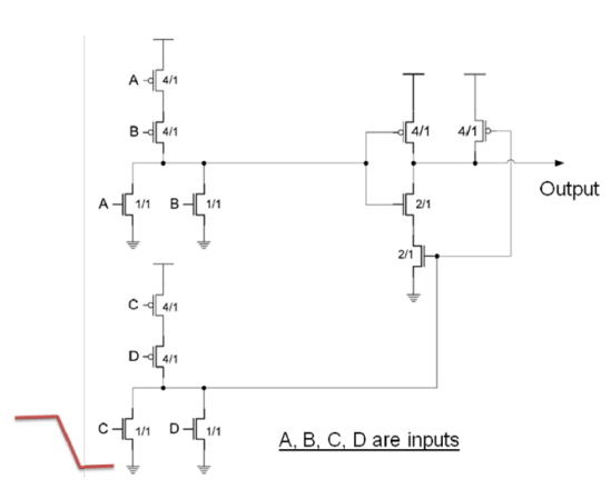 Solved We are concerned with the CMOS circuit shown | Chegg.com