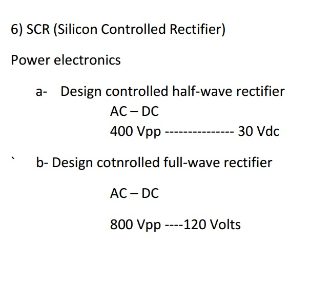 Solved SCR (Silicon Controlled Rectifier) Power electronics | Chegg.com