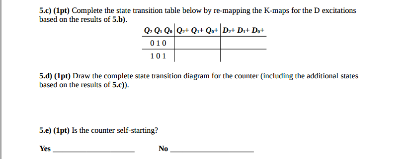 Solved The 3-bit Johnson counter advances through the | Chegg.com