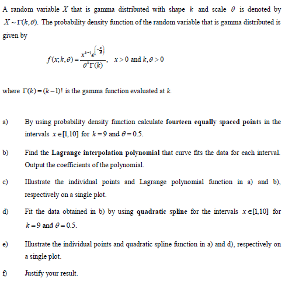 Use MATHEMATICAL SOFTWARE such as EXCEL/ MATLAB/ | Chegg.com