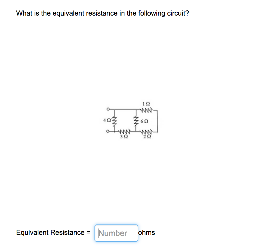 Solved What is the equivalent resistance in the following | Chegg.com