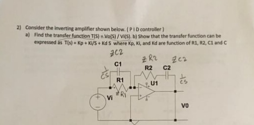 Solved Consider the inverting amplifier shown below. (PI D | Chegg.com