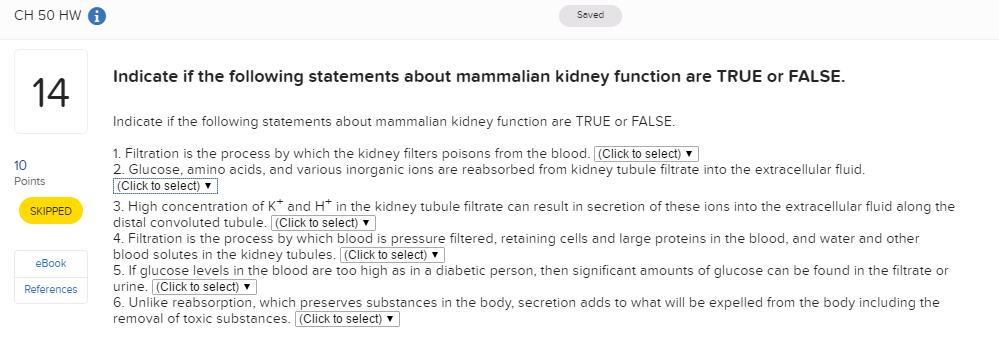 Solved CH 50 HW 10 Points SKIPPED eBook References Control | Chegg.com
