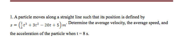 Solved A particle moves along a straight line such that its | Chegg.com