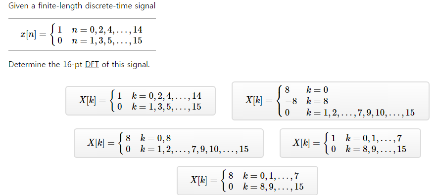 Solved Given a finite-length discrete-time signal x[n] = | Chegg.com