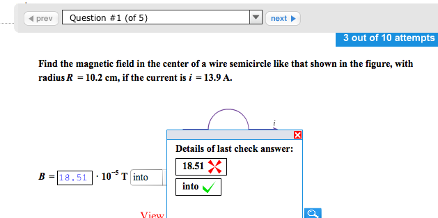 Solved Find the magnetic field in the center of a wire | Chegg.com