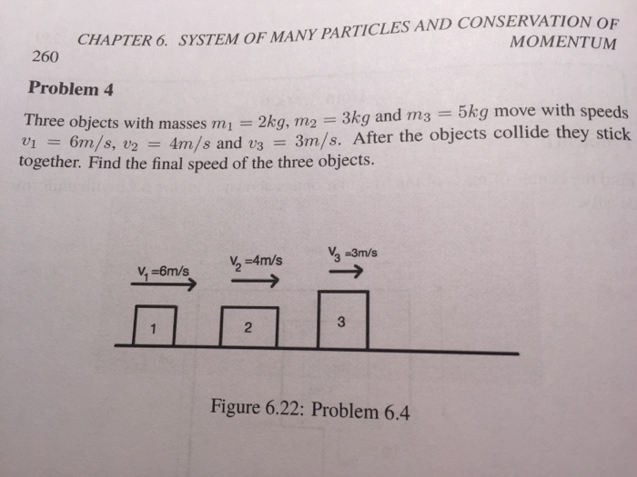 Solved Three objects with masses m_1 = 2kg, m_2 = 3kg and | Chegg.com