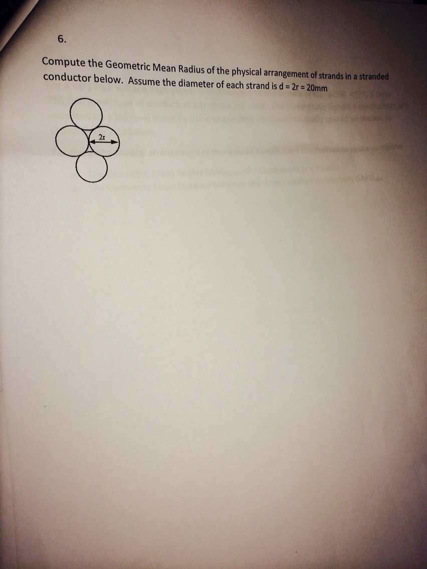 Solved Compute the Geometric Mean Radius of the physical | Chegg.com