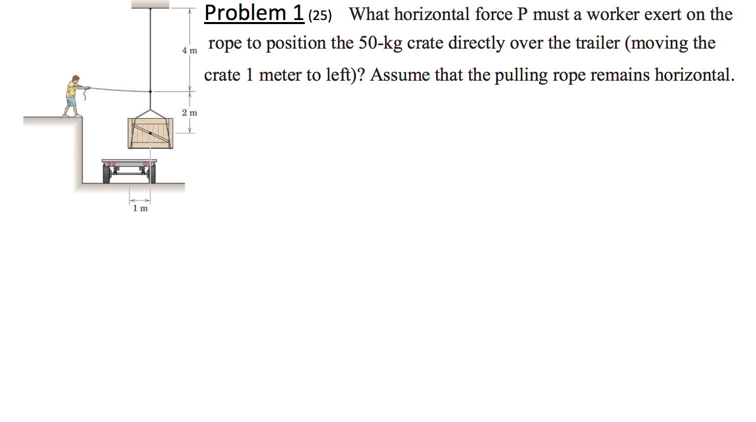 Solved Show all work and steps please What horizontal force | Chegg.com