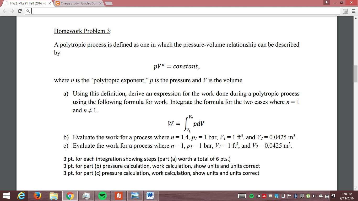 Polytropic Process Thermodynamic Derivation Of