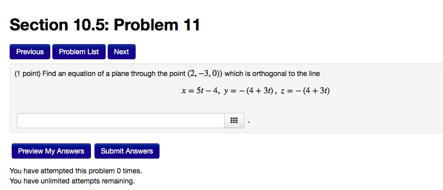 Solved Section 10.5: Problem 11 Previous Problem List Next | Chegg.com