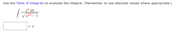 Solved Use the Table of Integrals to evaluate the integral. | Chegg.com