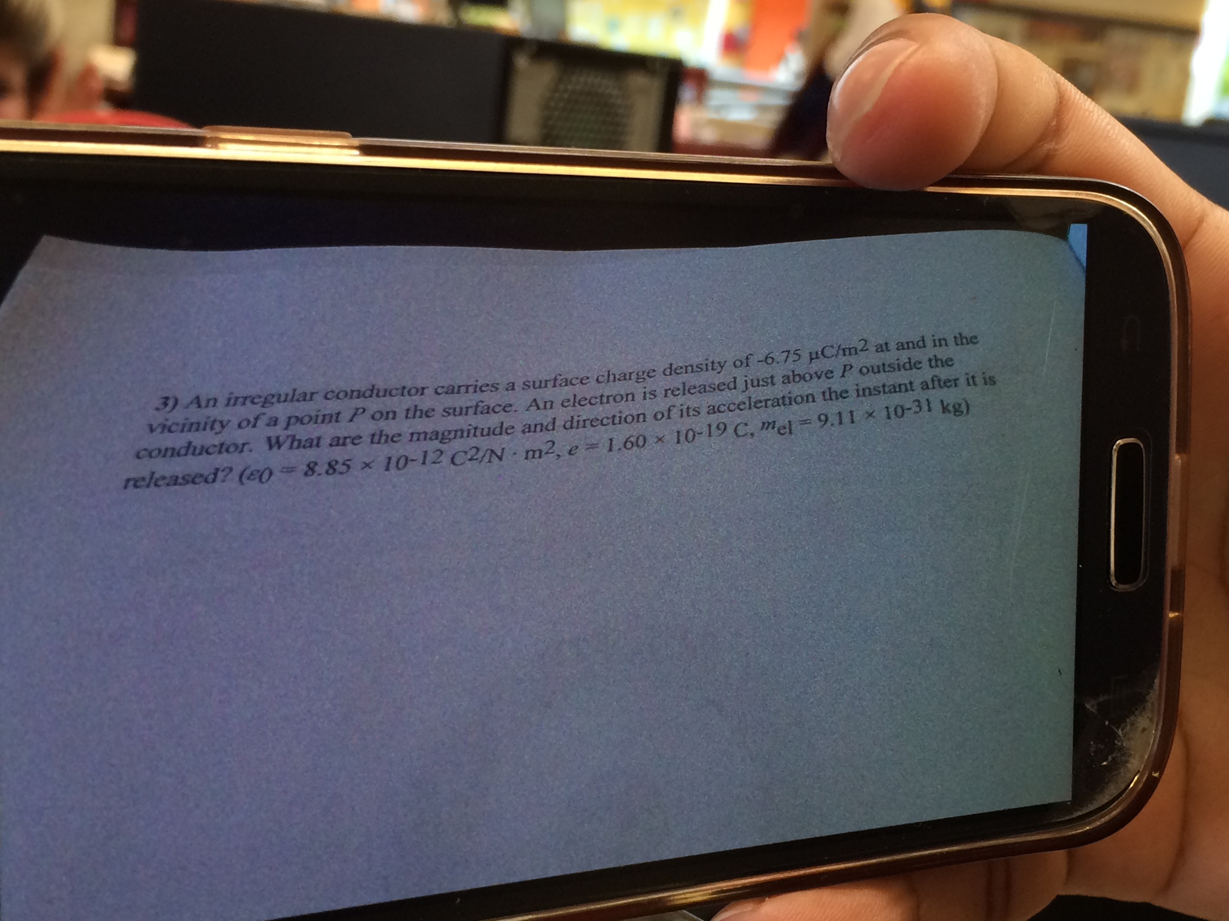 Solved 3) An irregular conductor carries a surface charge | Chegg.com