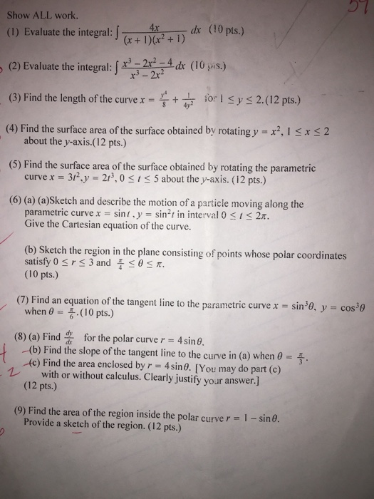 Solved Evaluate the integral: integral 4x/(x + 1)(x^2 + 1) | Chegg.com