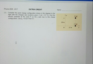 Solved Consider the point charge configuration shown in the | Chegg.com