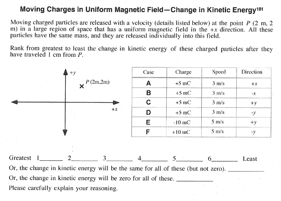 Solved Moving Charges n Uniform Magnetic Field?Change n | Chegg.com