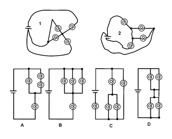 Solved Consider the two messy circuit diagrams 1 and 2 below | Chegg.com