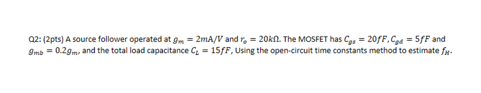Solved Open-circuit time constants method: to obtain b_1 | Chegg.com