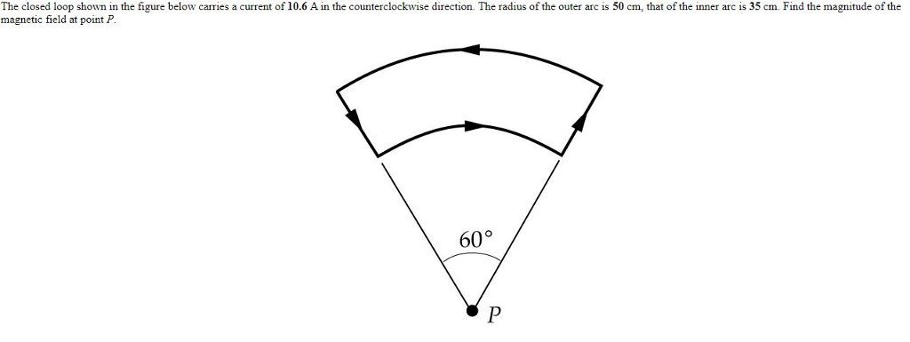 Solved The closed loop shown in the figure below carries a | Chegg.com