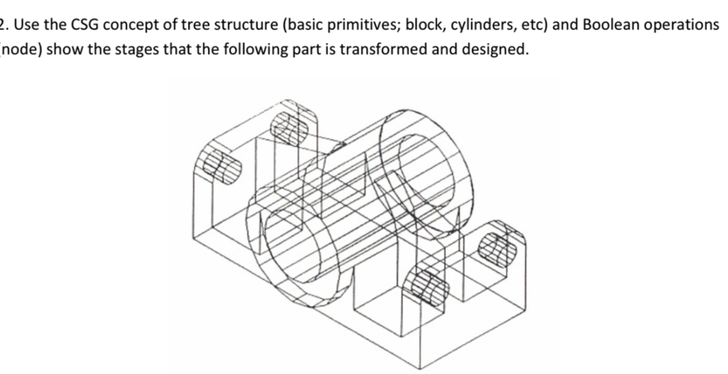 Solved Use The Csg Concept Of Tree Structure Basic