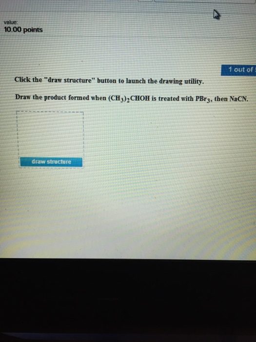 Solved Click The Draw Structure Button To Launch The 