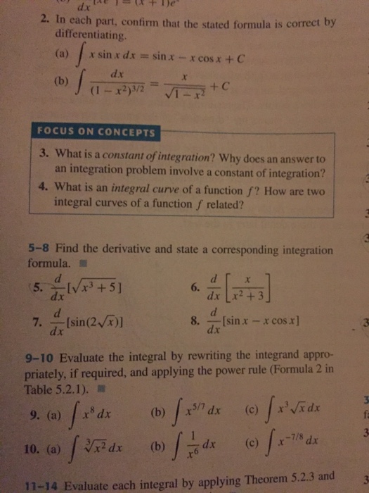 Solved In each part, confirm that the stated formula is | Chegg.com