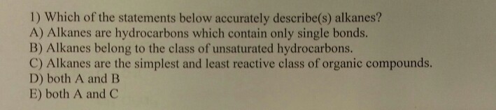 Solved Which of the statements below accurately describe(s) | Chegg.com