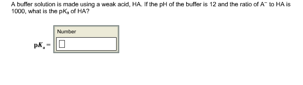Solved A buffer solution is made using a weak acid, HA. If | Chegg.com