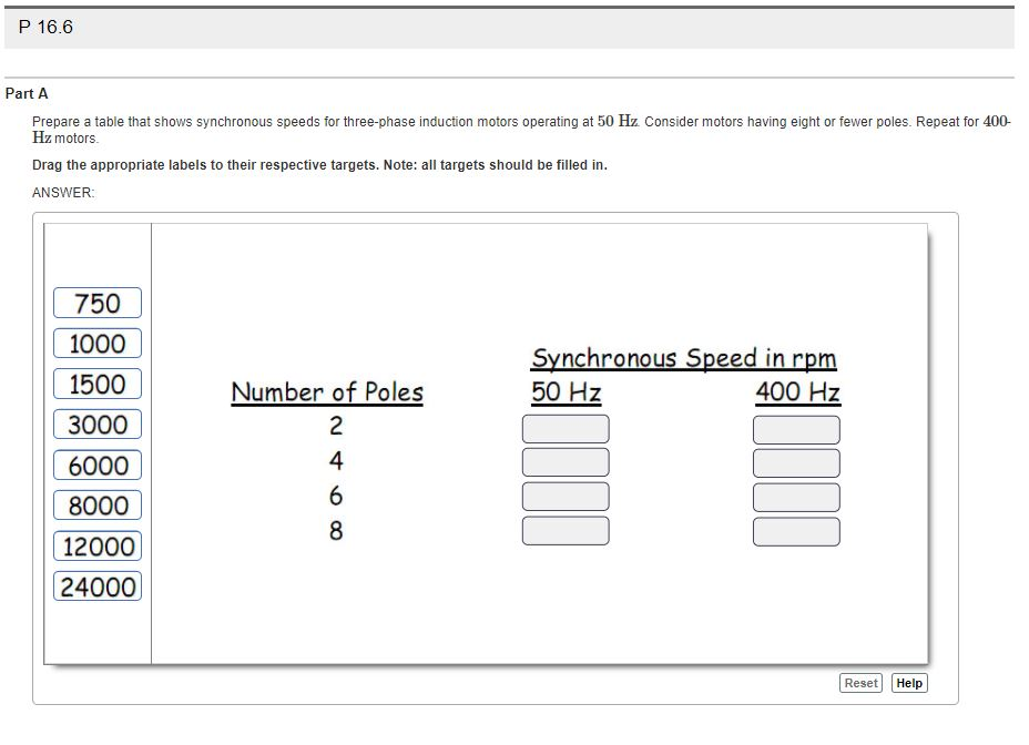 Solved P 16.6 Part A Prepare a table that shows synchronous | Chegg.com