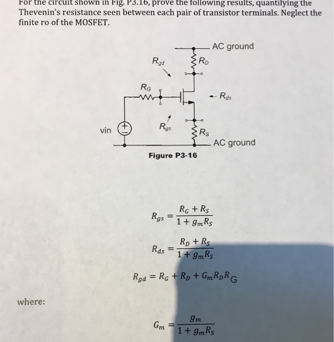 Solved For the circuit shown in fig. P3.16, prove the | Chegg.com