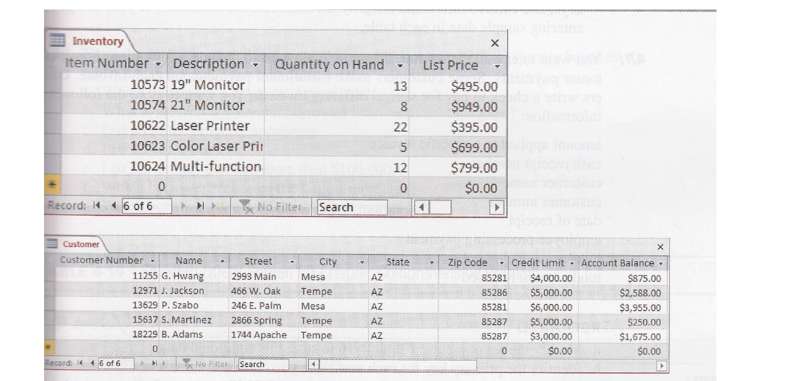 5. Identify each of the “foreign” keys that are | Chegg.com