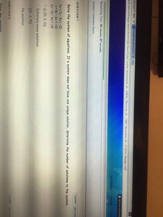 Solved QUESTION 7 | Chegg.com