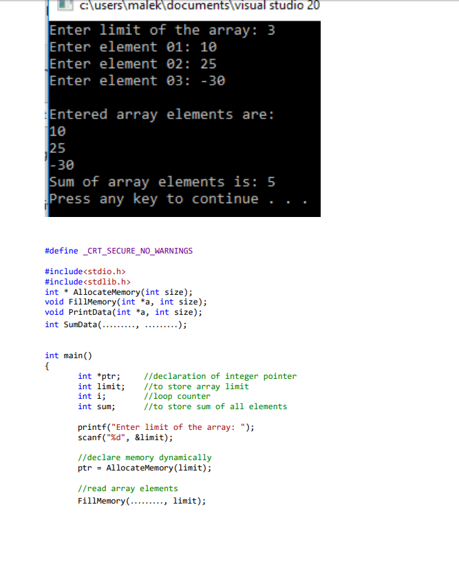 Solved cusers malek documents visual studio 20 Enter limit | Chegg.com