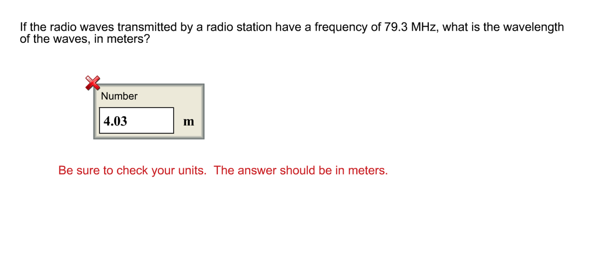 Solved If the radio waves transmitted by a radio station | Chegg.com
