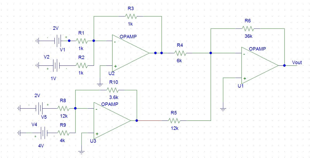 Solved 2V R1 V1 1k. V2 R2 1k 1V 2V R8 V5 12k V4 4k. 4V U3 1k | Chegg.com