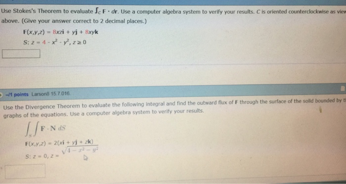 Solved Use Stokes's Theorem to evaluate integral_C F dr. Use | Chegg.com