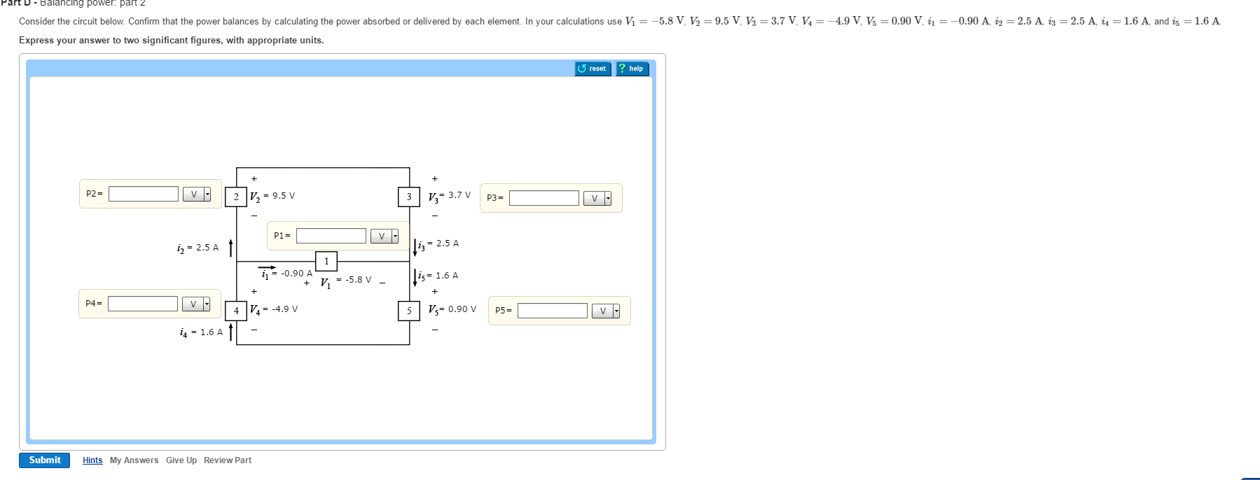 Solved Consider the circuit below. Confirm that the power | Chegg.com
