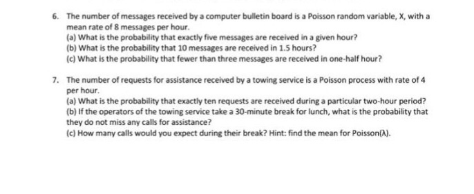 Solved The Number Of Messages Received By A Computer
