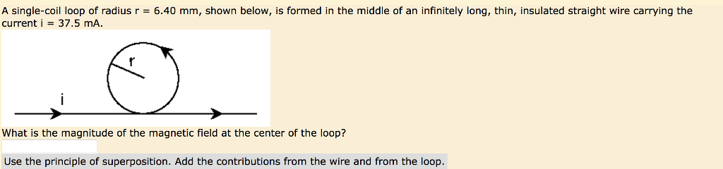 Solved A single-coil loop of radius r = 6.40 mm, shown | Chegg.com
