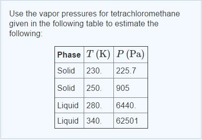 Solved Calculate: A) enthalpy of sublimation of | Chegg.com